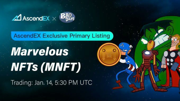 MNFT, 글로벌 거래소 어센덱스 상장